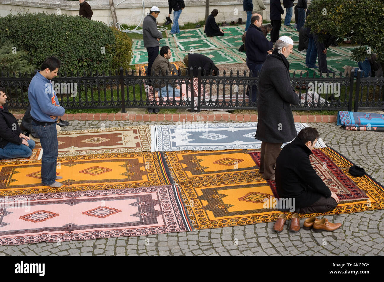 Turkey, Istanbul, friday prayer Stock Photo - Alamy