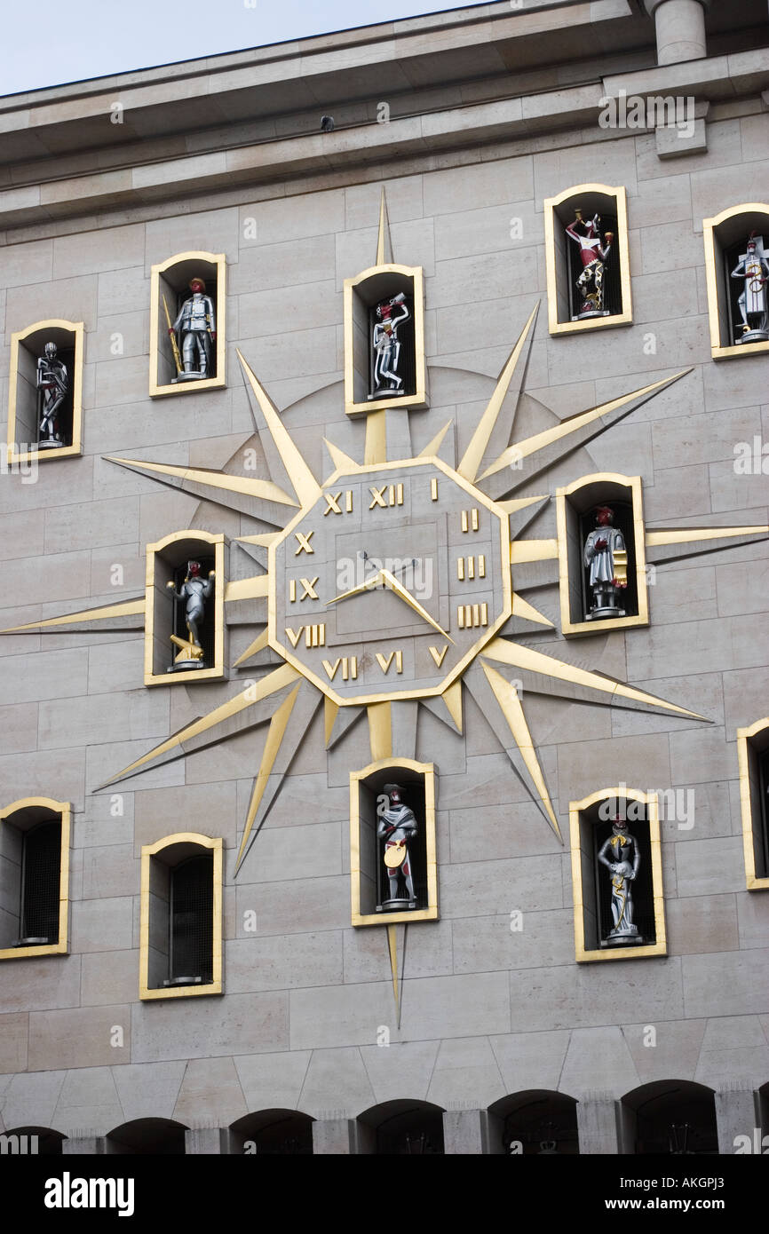 Mont Des Art Clock Brussels Belgium Stock Photo - Alamy