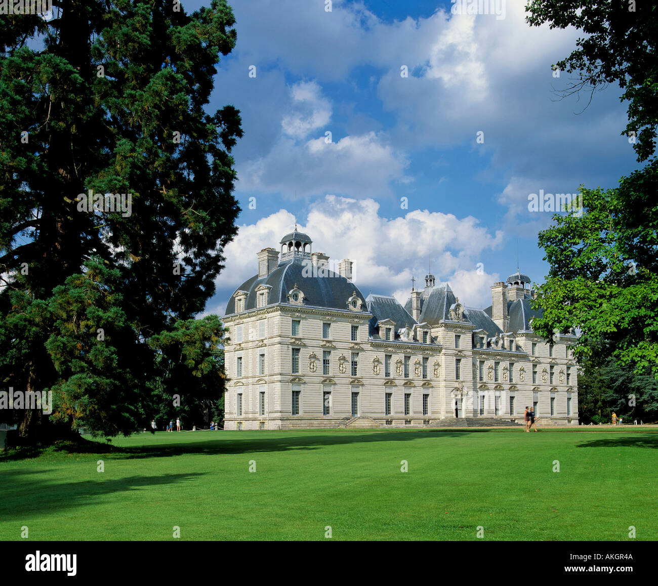 cheverny castle loire valley province of centre france editorial use ...