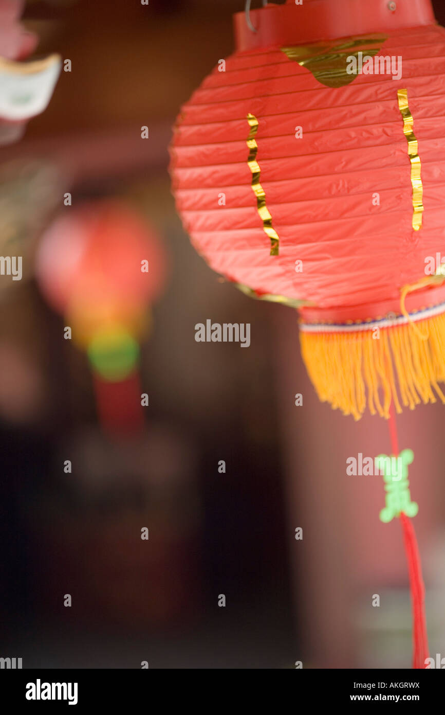 Close-up of a Chinese lantern in a temple Stock Photo - Alamy
