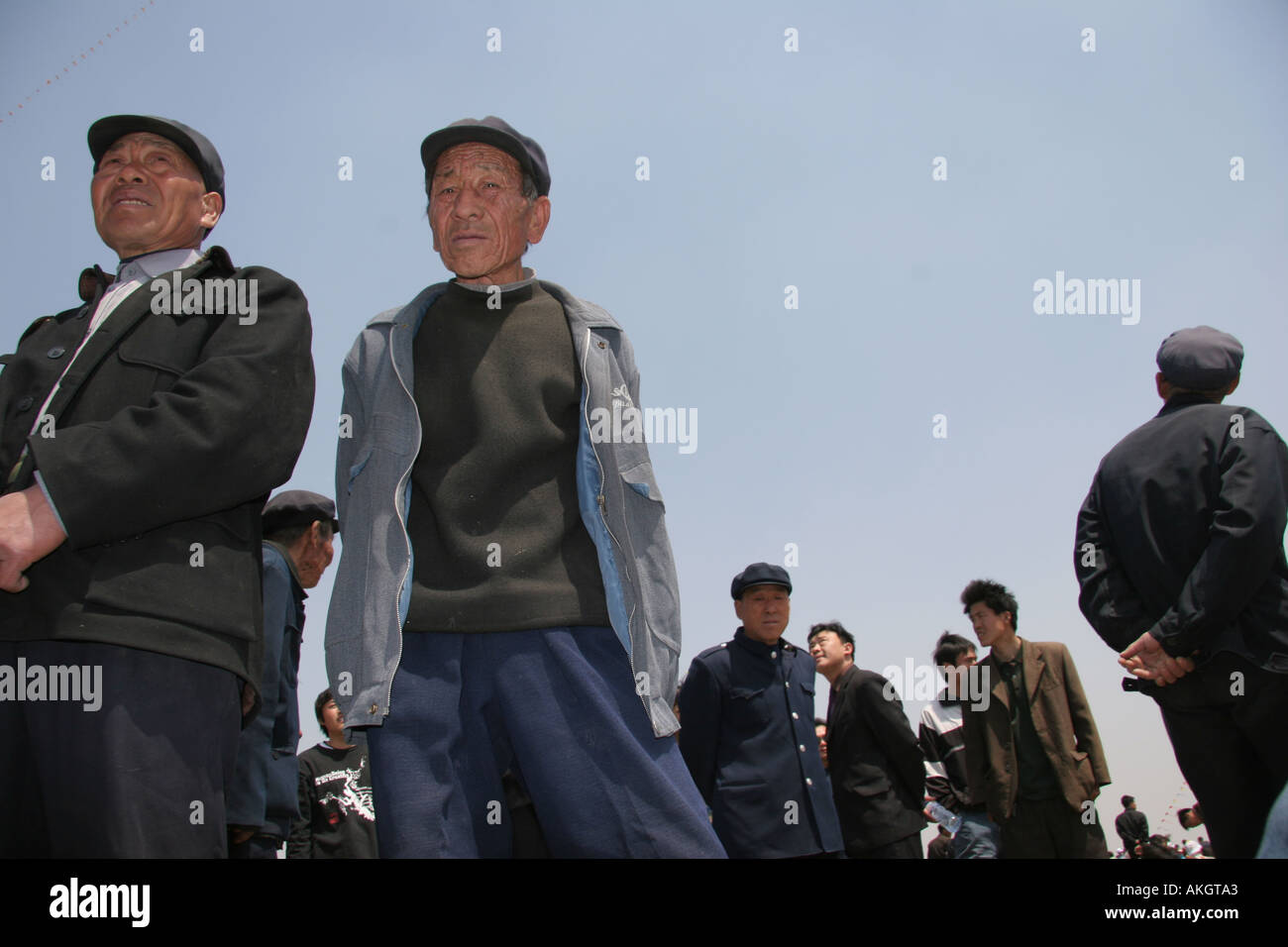 Old Chinese men at Festival Stock Photo - Alamy