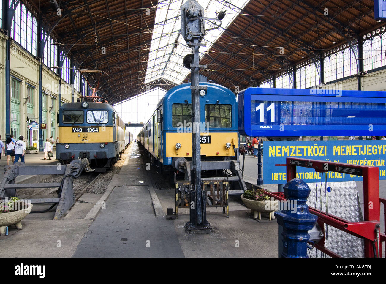Nyugati Railway Station in Budapest, Hungary Stock Photo - Alamy