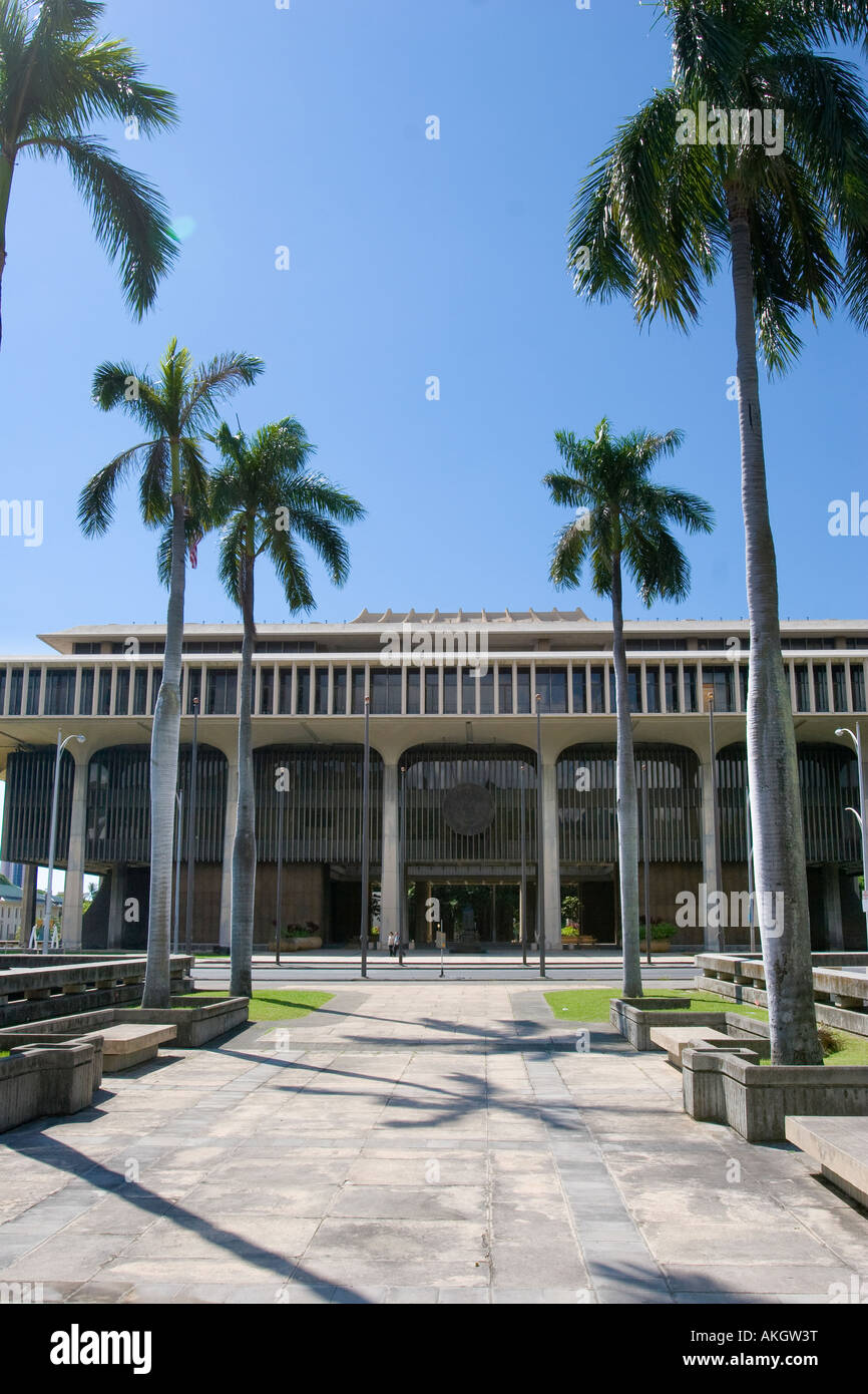 Hawaii state capitol building hi-res stock photography and images - Alamy
