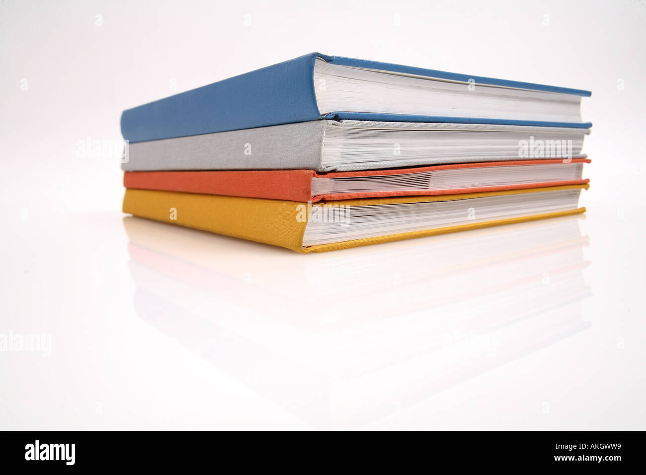 books on white Stock Photo - Alamy