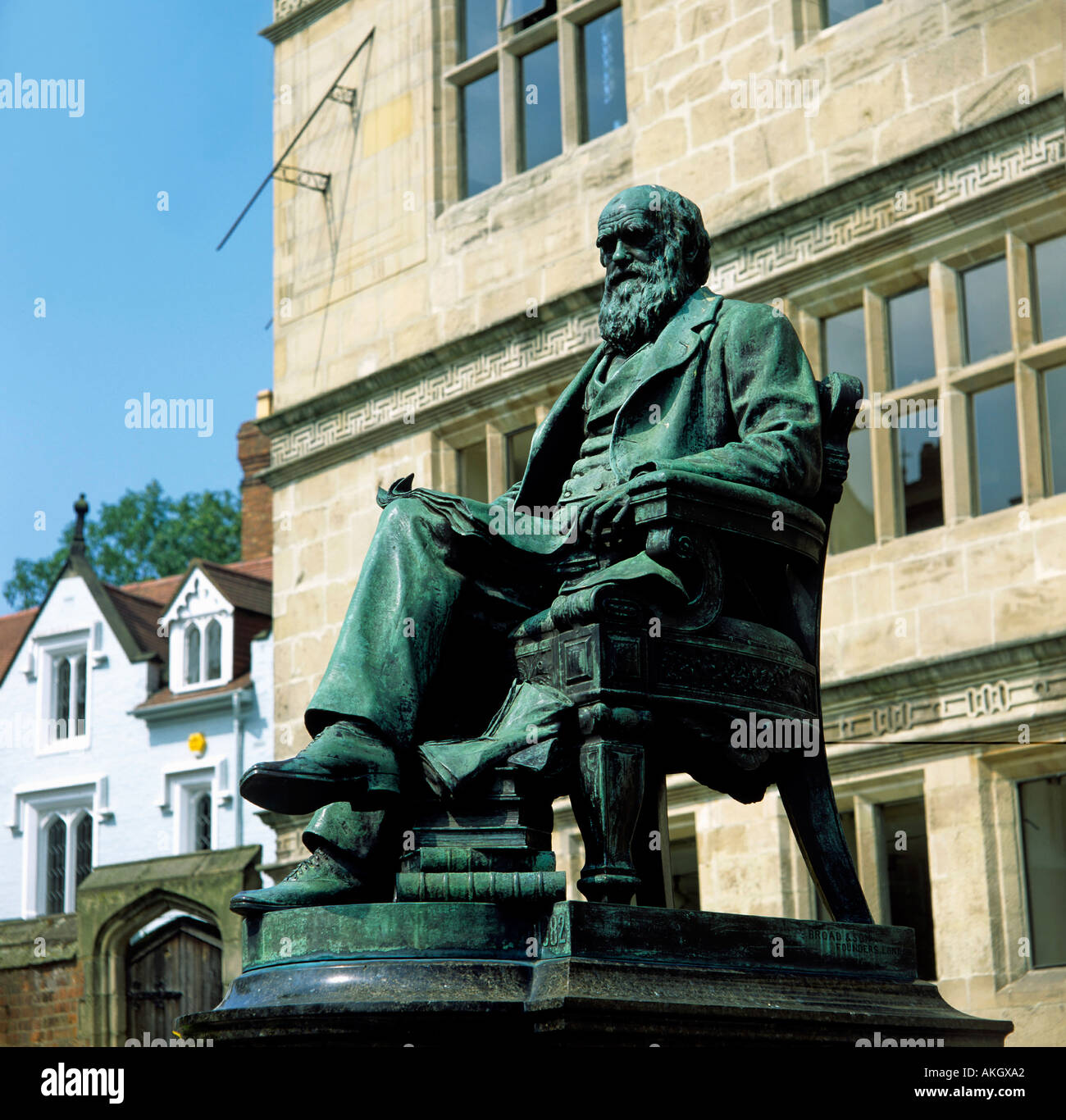 charles darwin statue father of the theory of evolution city of ...