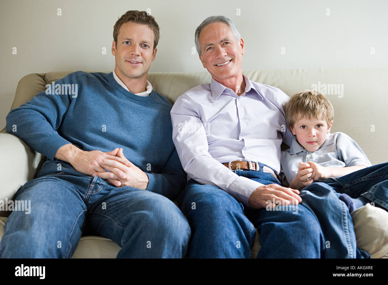 Three generations of males Stock Photo - Alamy