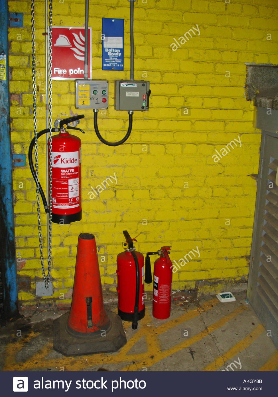 Fire point and extinguishers hi-res stock photography and images - Alamy