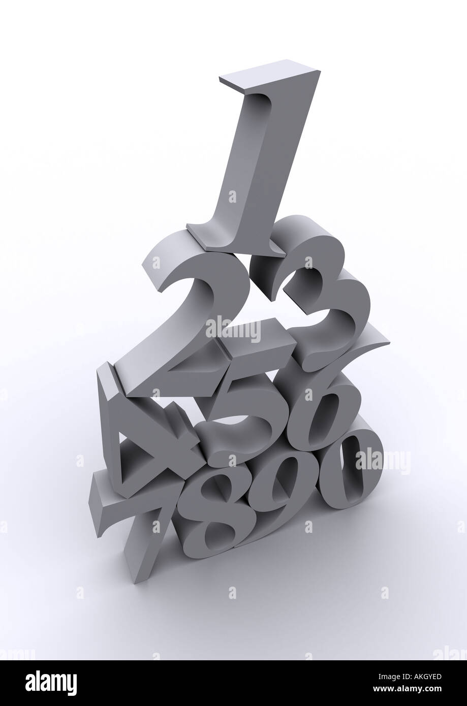 numbers in balance Stock Photo - Alamy
