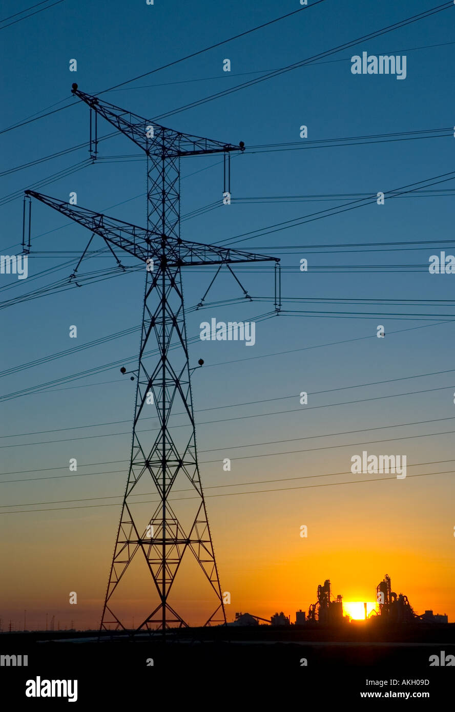 Big high tension electricity pole hi-res stock photography and images ...