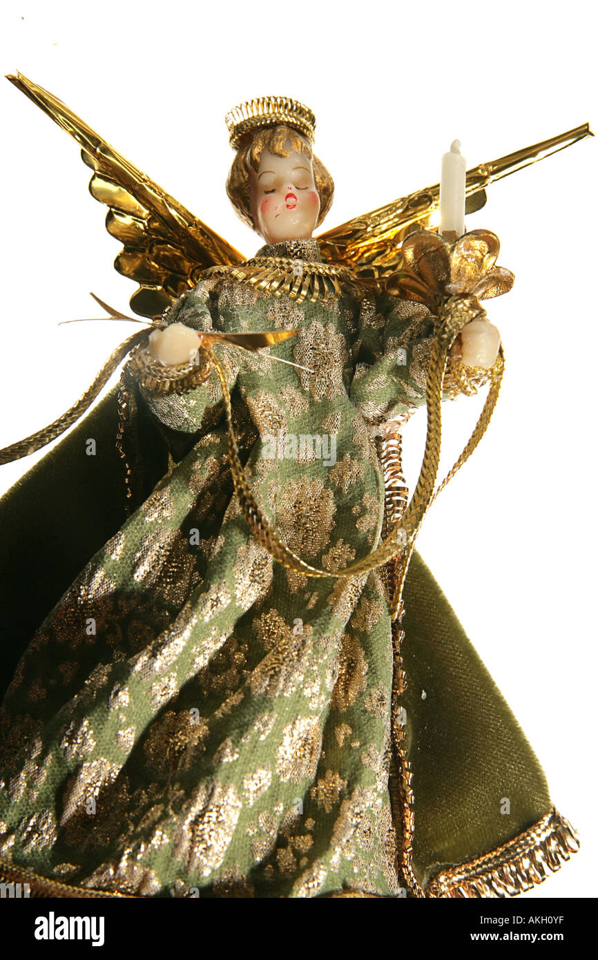 Christmas tree angel hi-res stock photography and images - Alamy