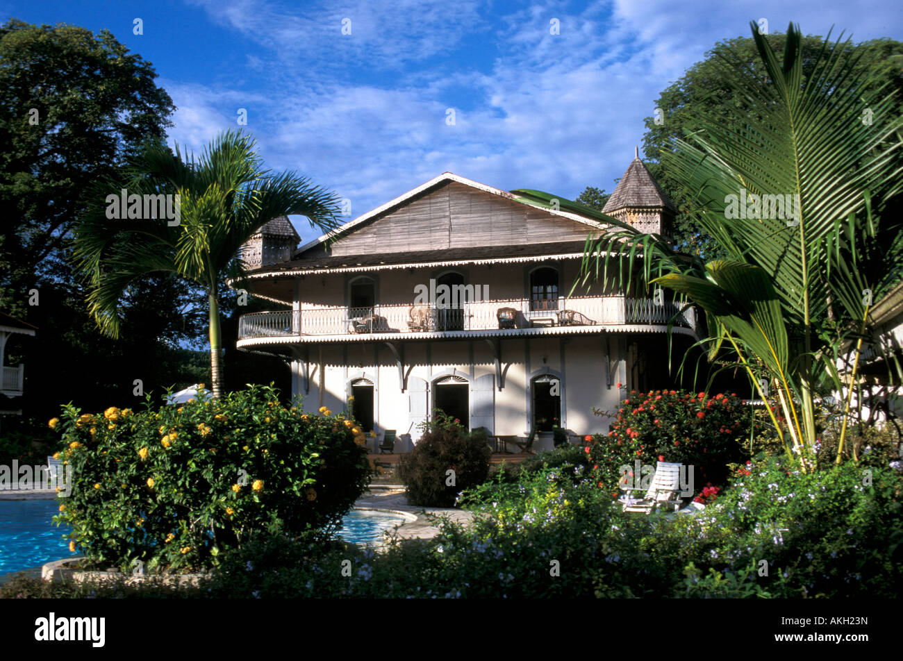 Habitation Lagrange hotel, Marigot, Martinique, French Lesser Antilles ...