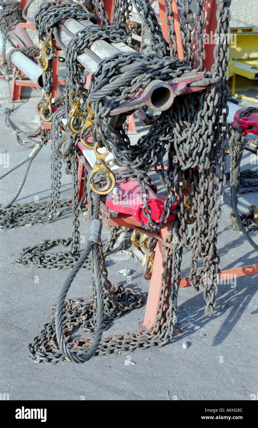 Port Chains 2 Stock Photo - Alamy