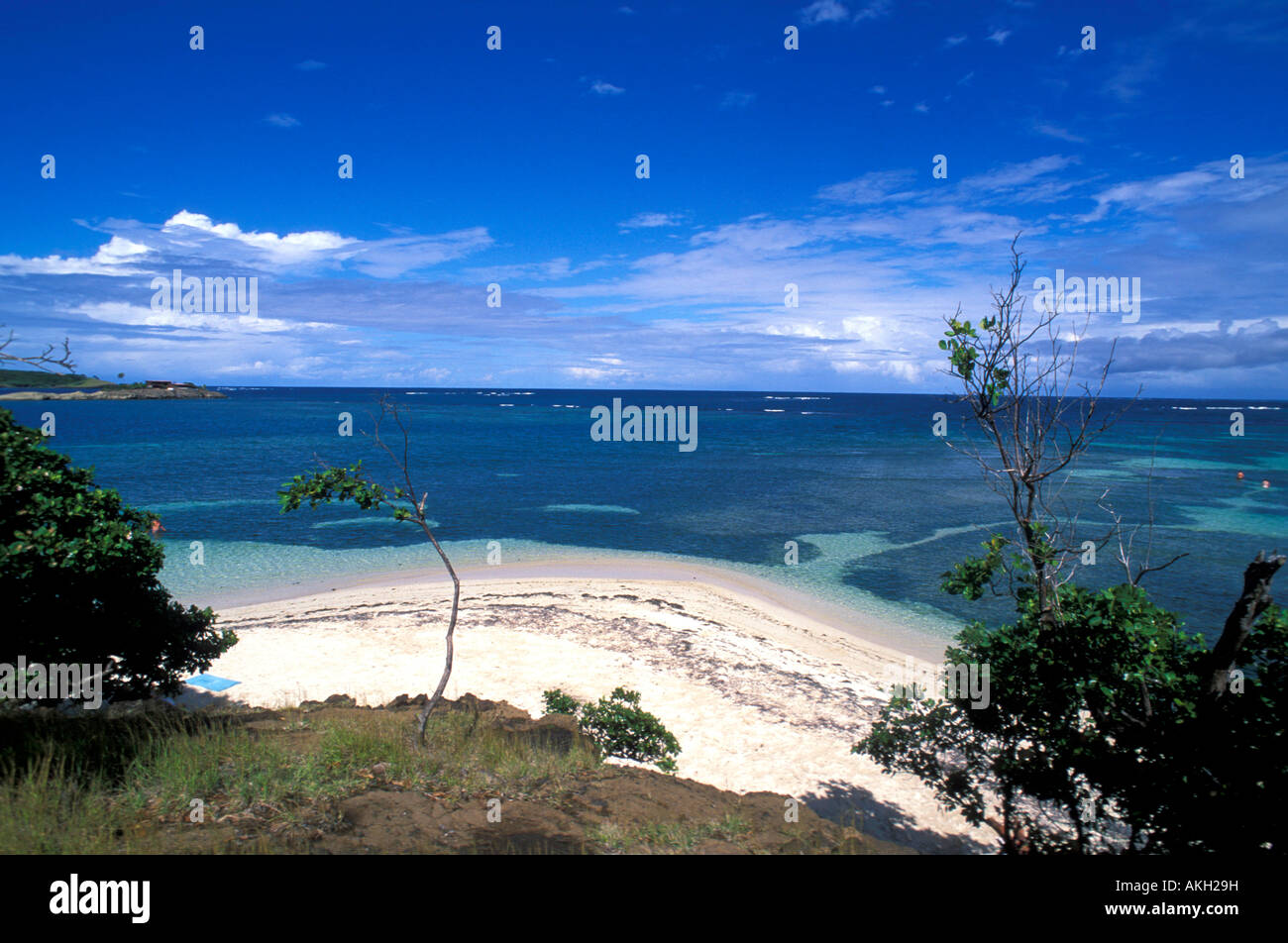 Beach, Ilet Oscar island, Martinique, French Lesser Antilles, West ...