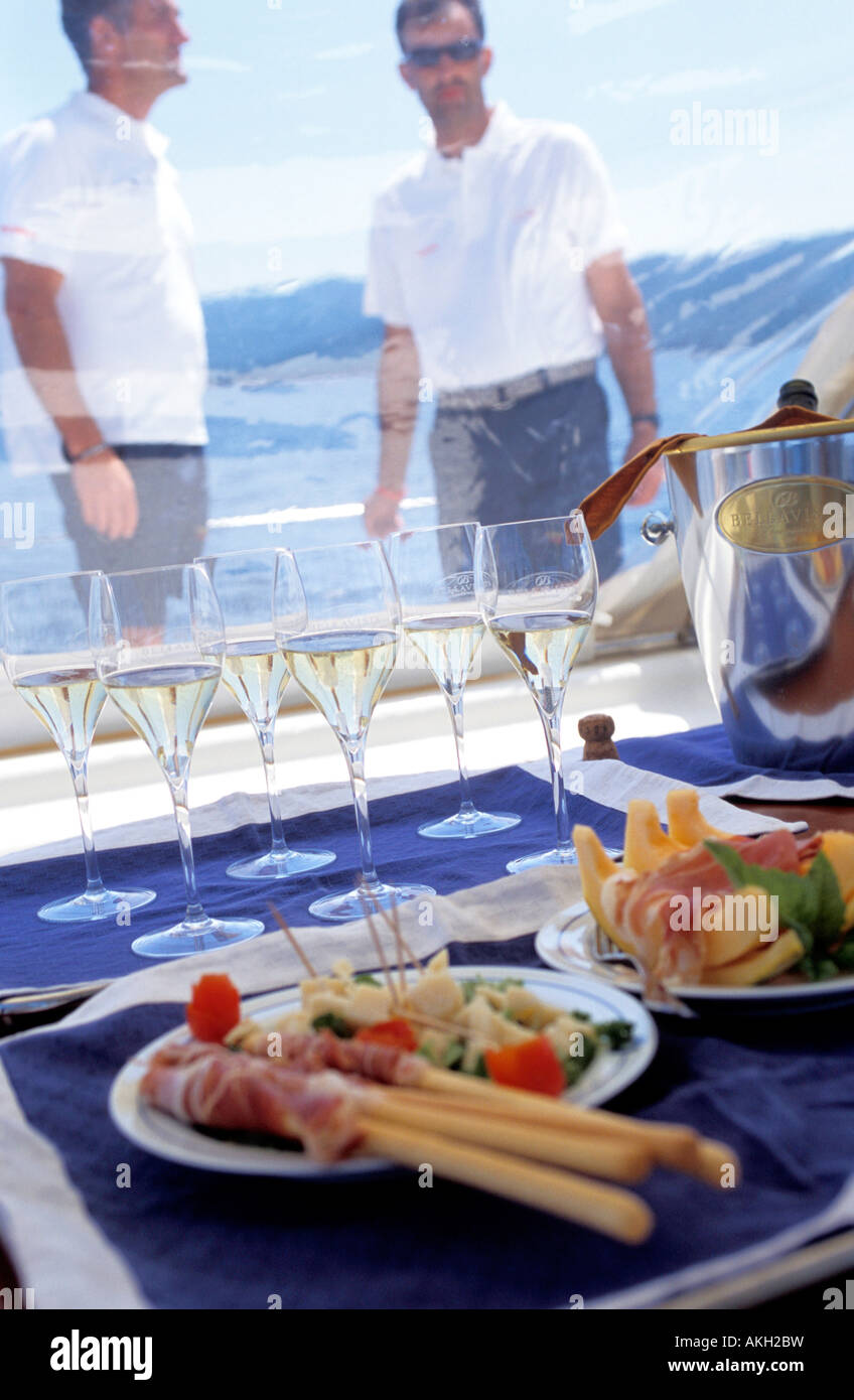 Viriella sailing boat, Maxi Dolphin shipyard, Italy Stock Photo - Alamy