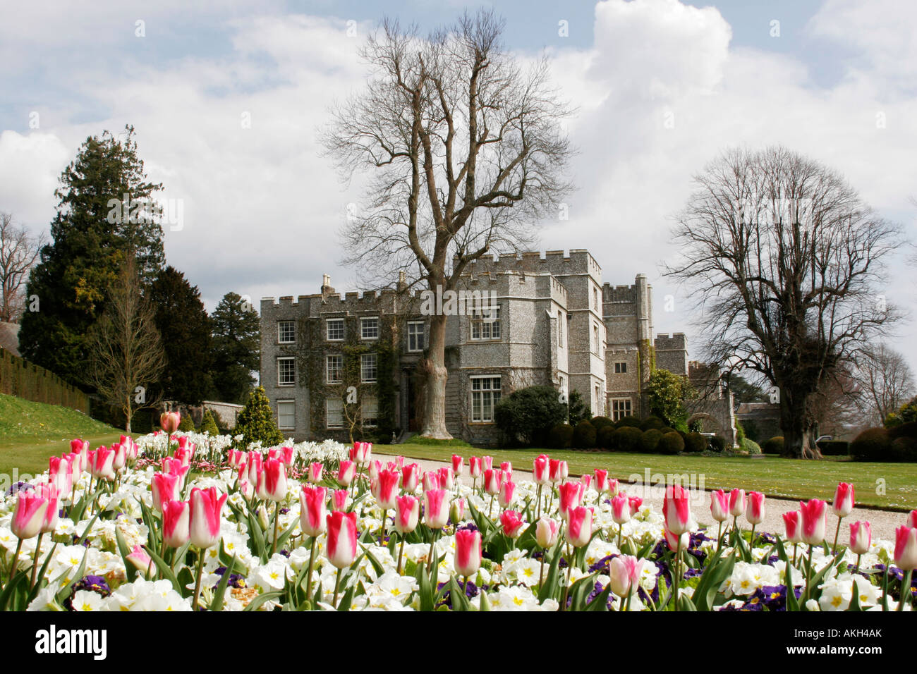 The main house which is now a college at West Dean Gardens in West ...