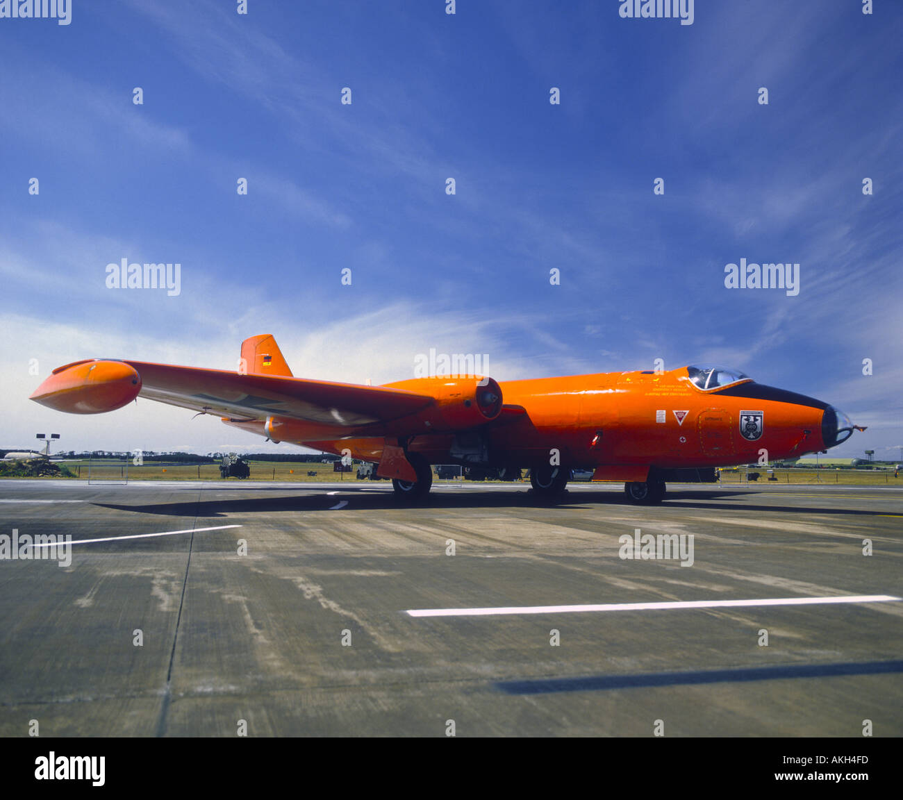 BAe Canberra B2 one of 3 flying for the German Luftwaffe in dayglo ...