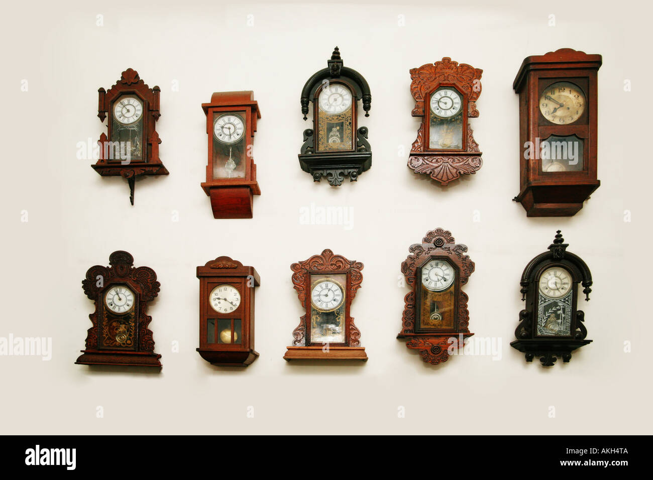 Antique clock wall midnight hi-res stock photography and images - Alamy