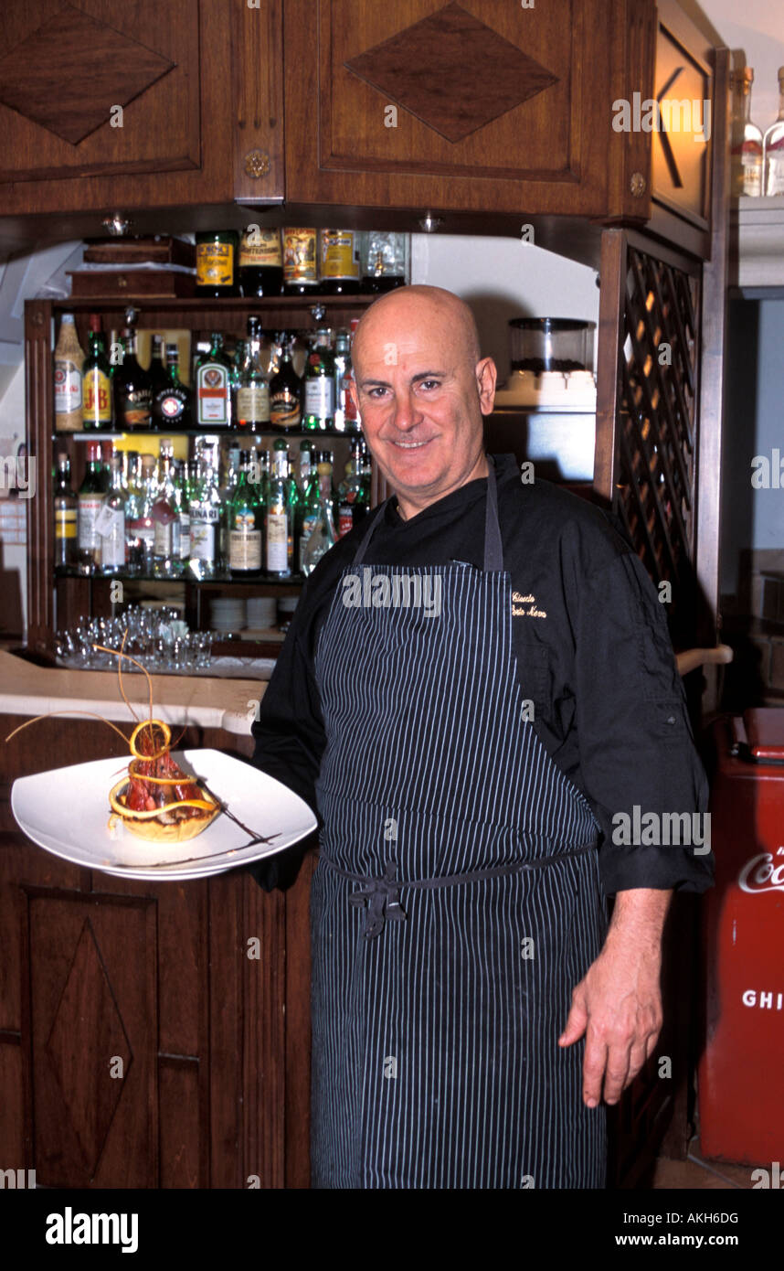 Owner, Porta Nuova restaurant, Ostuni, Puglia, Italy Stock Photo - Alamy