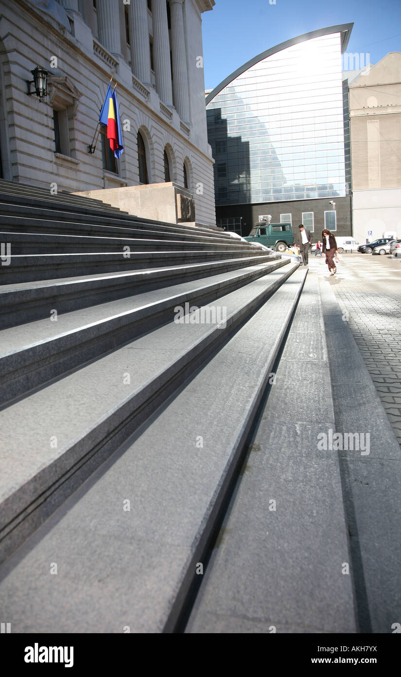 Business people city centre Bucharest Romania Stock Photo - Alamy