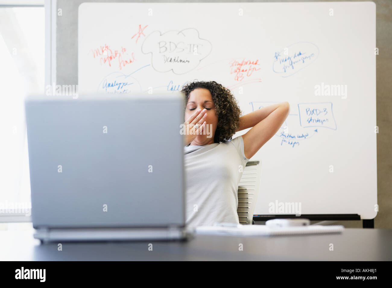 Fed up woman computer hi-res stock photography and images - Alamy