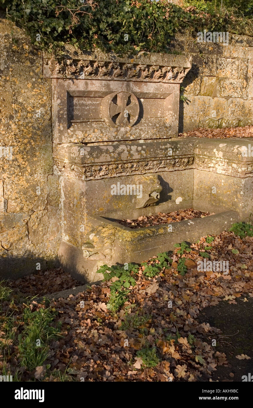 Village spring trough in Church Enstone in Oxfordshire Stock Photo - Alamy