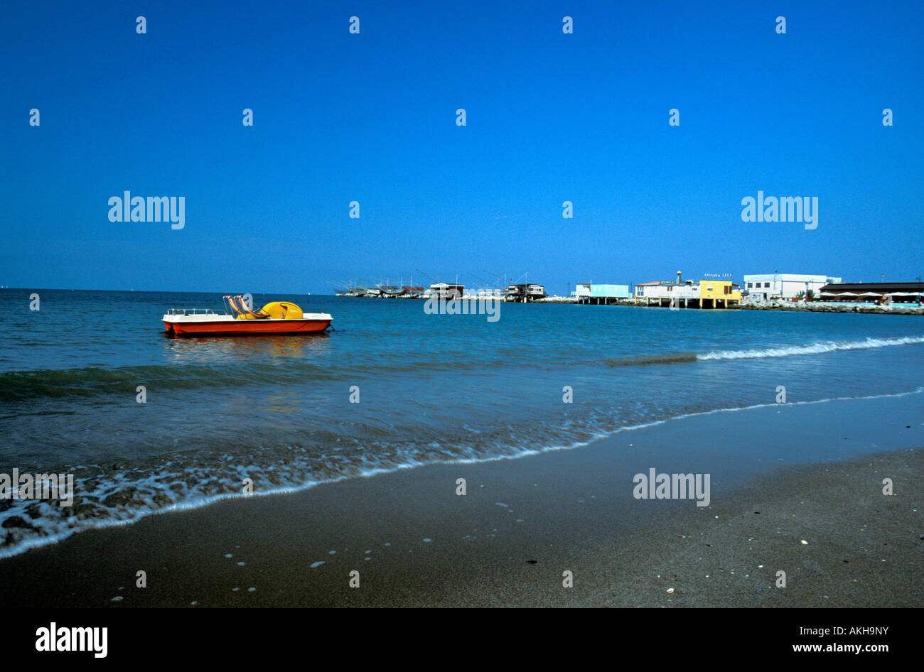 Beach, Cesenatico, Emilia Romagna, Italy Stock Photo - Alamy