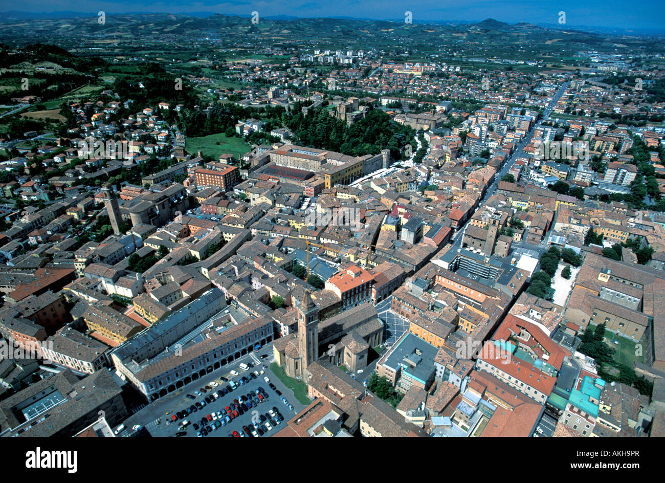 Aerial view, Cesena, Emilia Romagna, Italy Stock Photo - Alamy