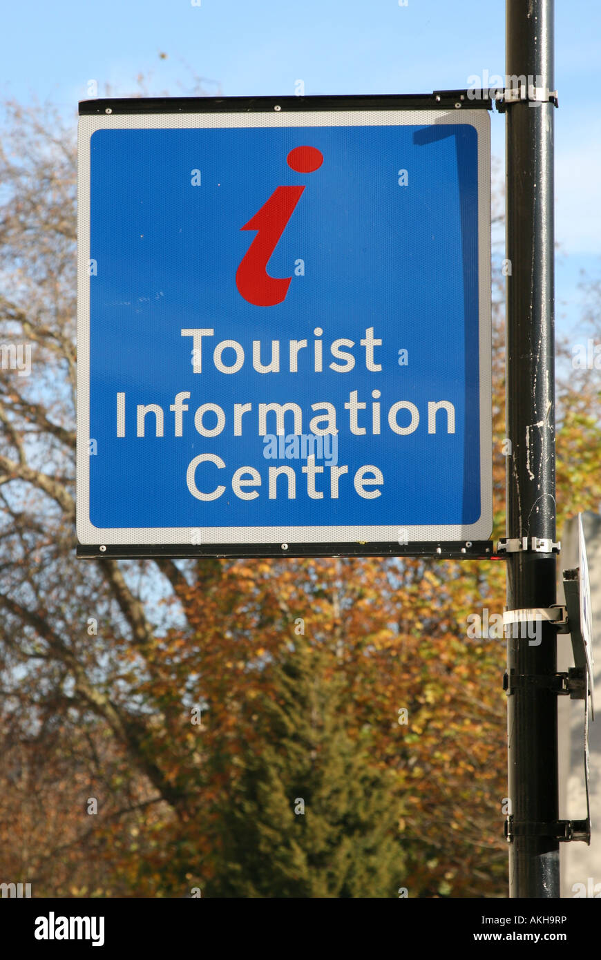 Tourist Information Centre sign in the Promenade, Cheltenham, Cotswolds ...