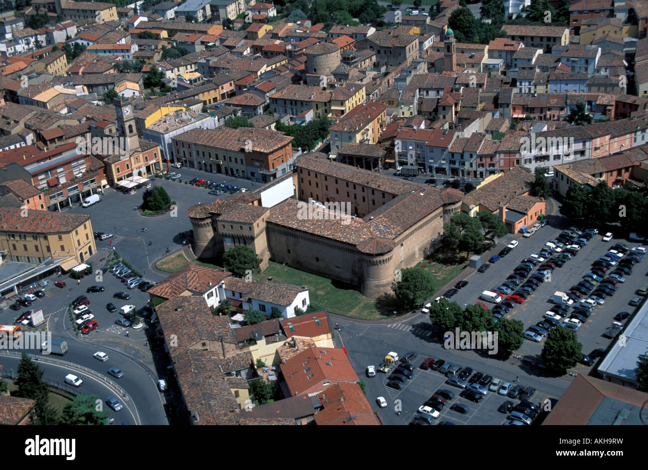 Aerial view, Forlimpopoli, Emilia Romagna, Italy Stock Photo - Alamy