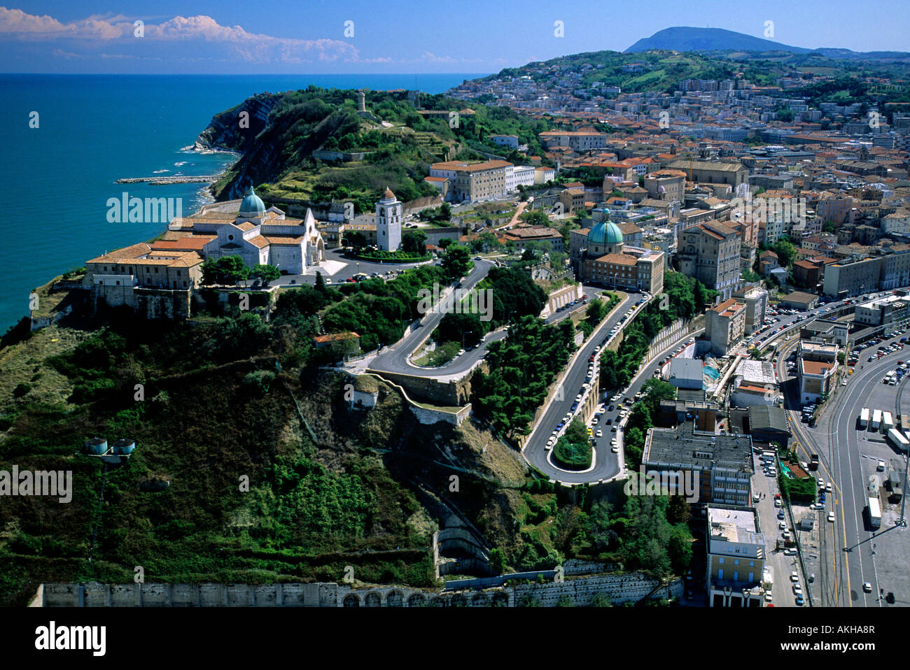 Aerial view, Cathedral, Ancona, Marche, Italy Stock Photo - Alamy