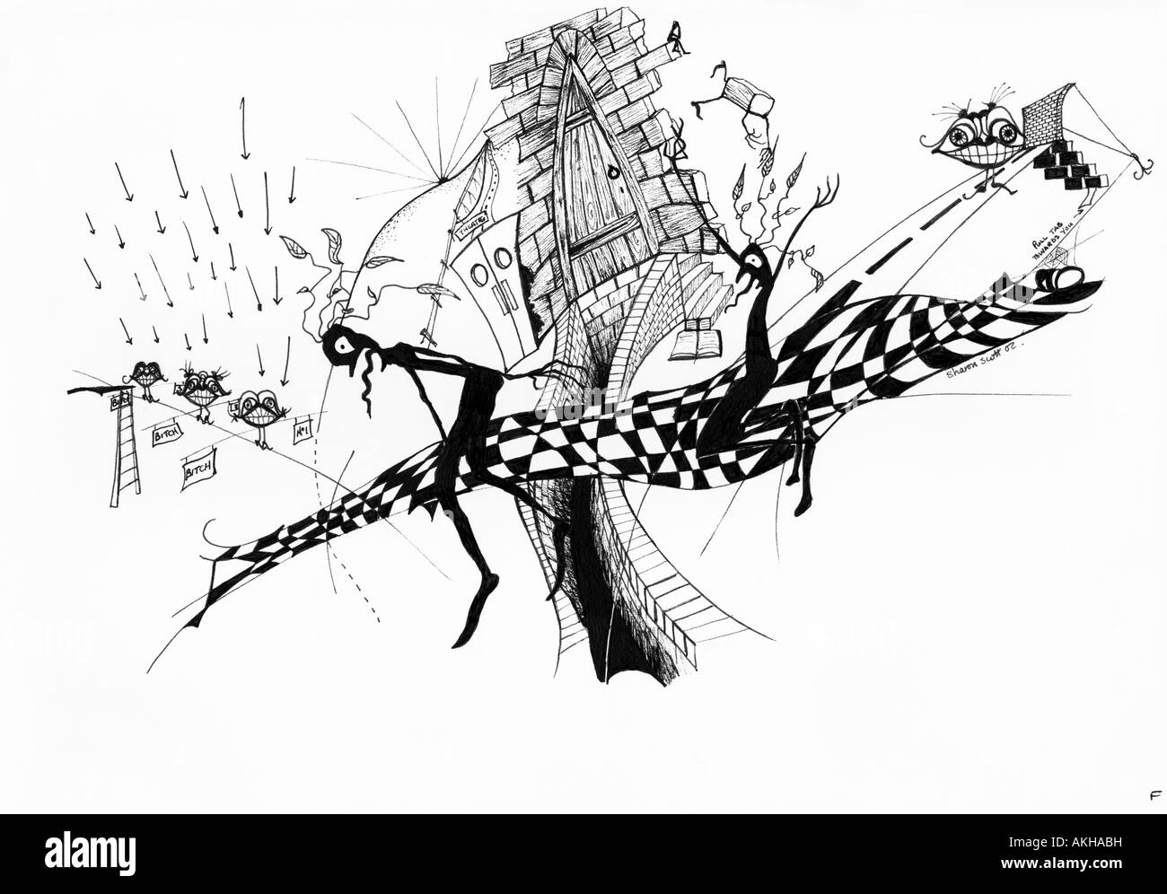 Torment drawing hi-res stock photography and images - Alamy