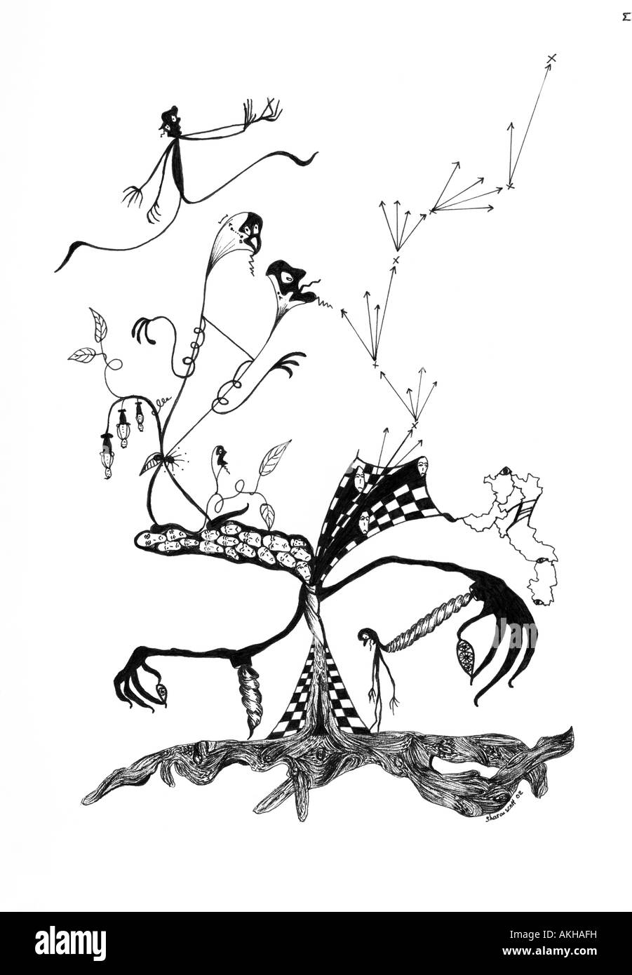 Torment drawing hi-res stock photography and images - Alamy