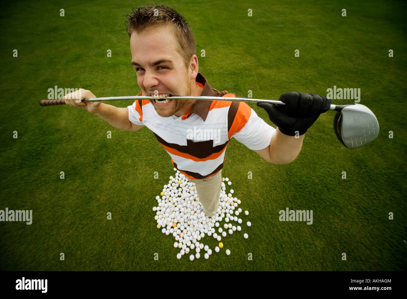 Angry golfer hi-res stock photography and images - Alamy