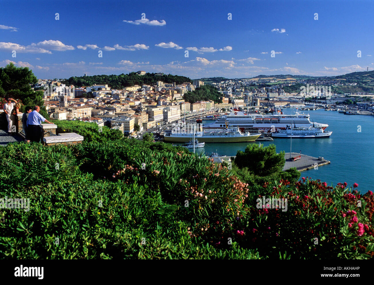 Cityscape with harbour, Ancona, Marche, Italy Stock Photo - Alamy