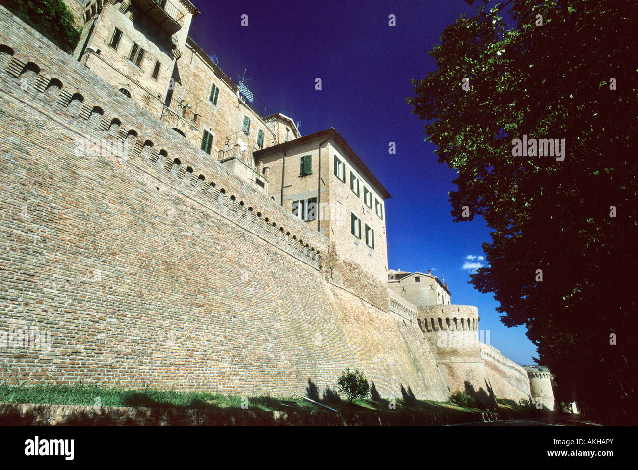 Boundary wall, Corinaldo, Marche, Italy Stock Photo - Alamy