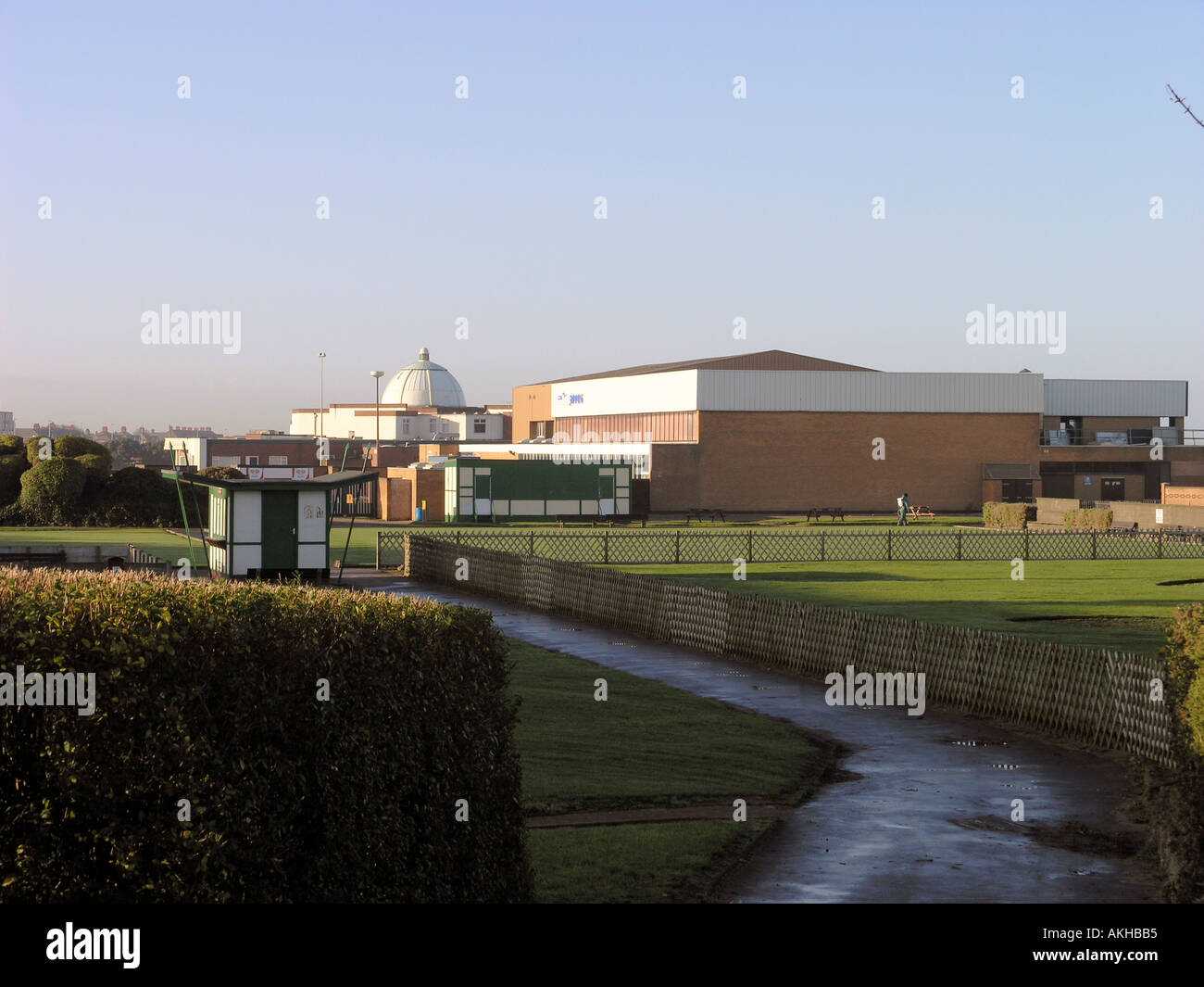 Swimming pool Marine Hall and Gardens in Fleetwood Lancashire Stock ...