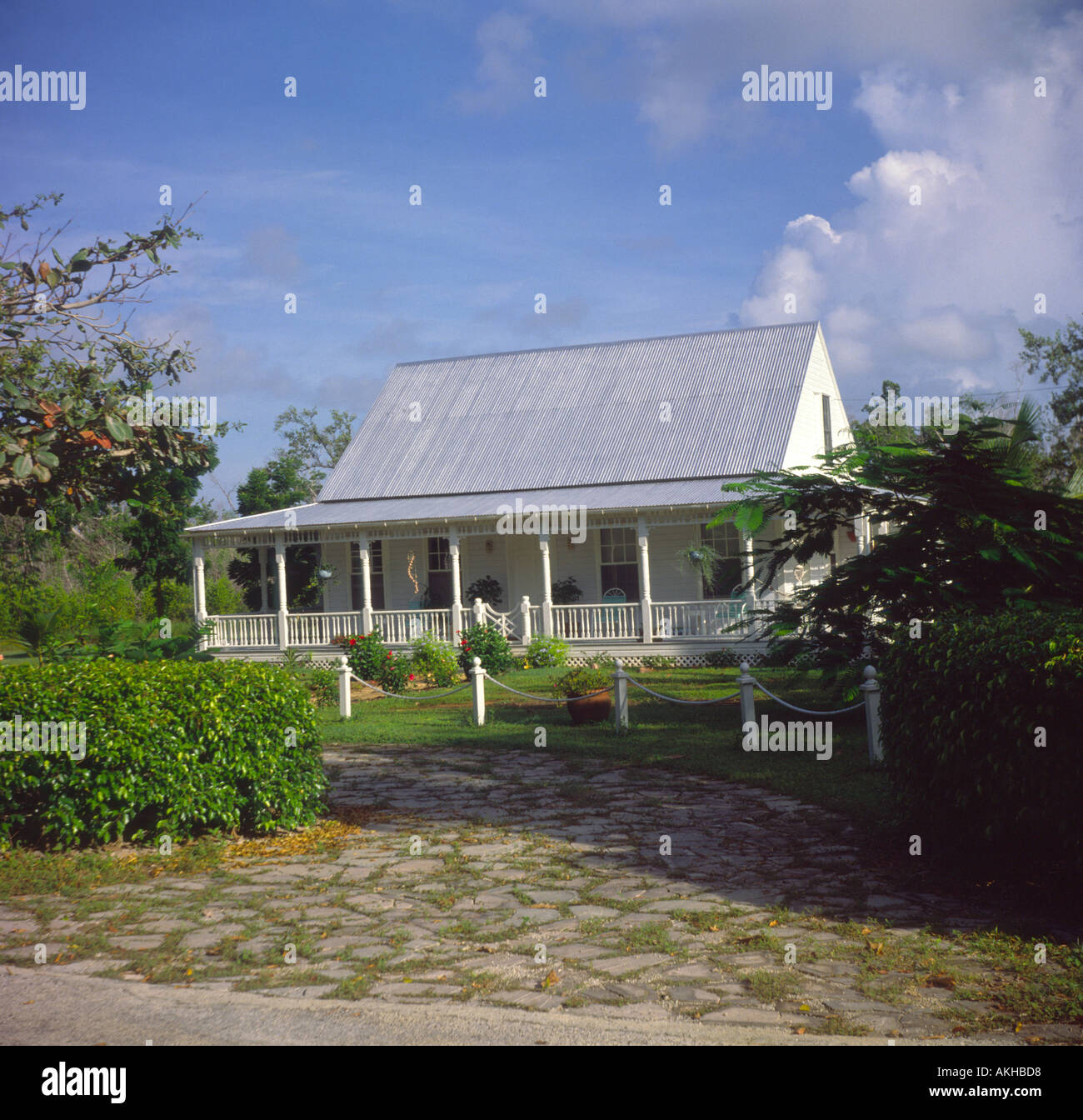Gingerbread house Grand Cayman Cayman islands Stock Photo - Alamy