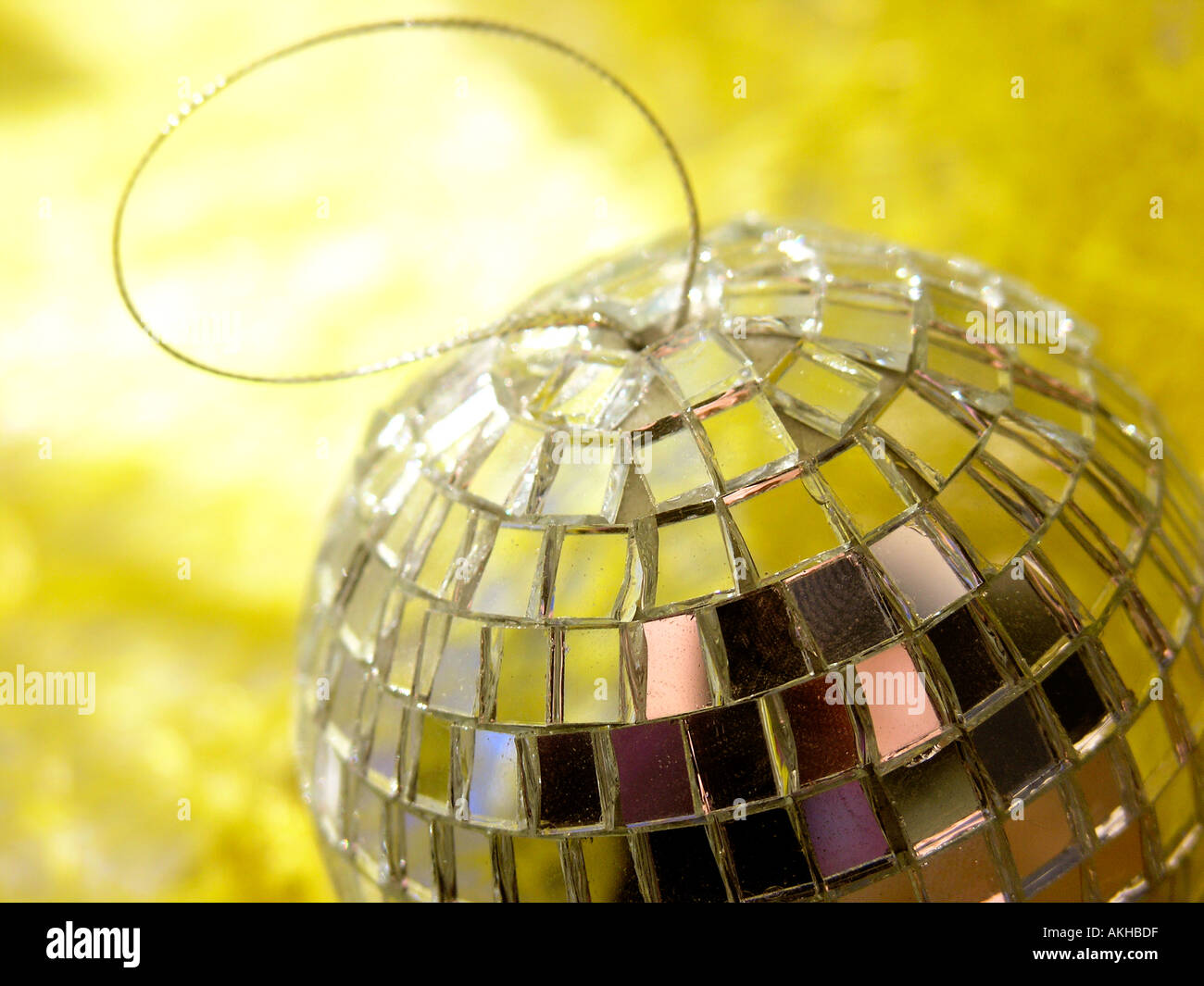 Christmas Bauble disco mirror ball Stock Photo - Alamy