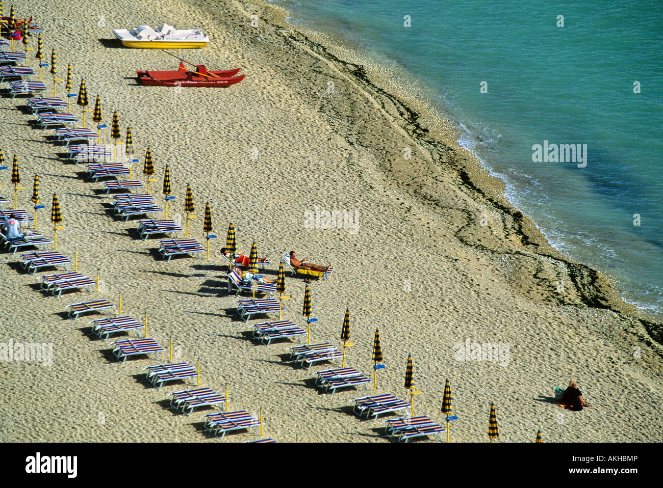 Beach, Numana, Marche, Italy Stock Photo - Alamy