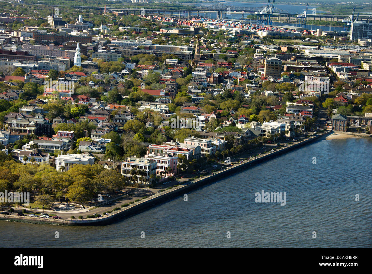 Aerial view charleston south carolina hi-res stock photography and ...
