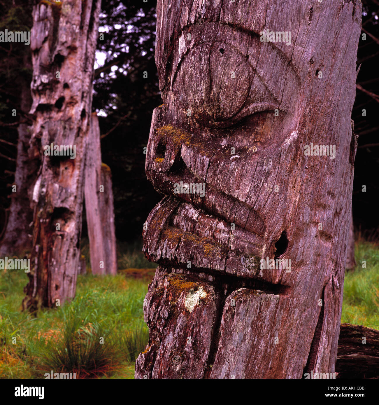 Two totem poles hi-res stock photography and images - Alamy