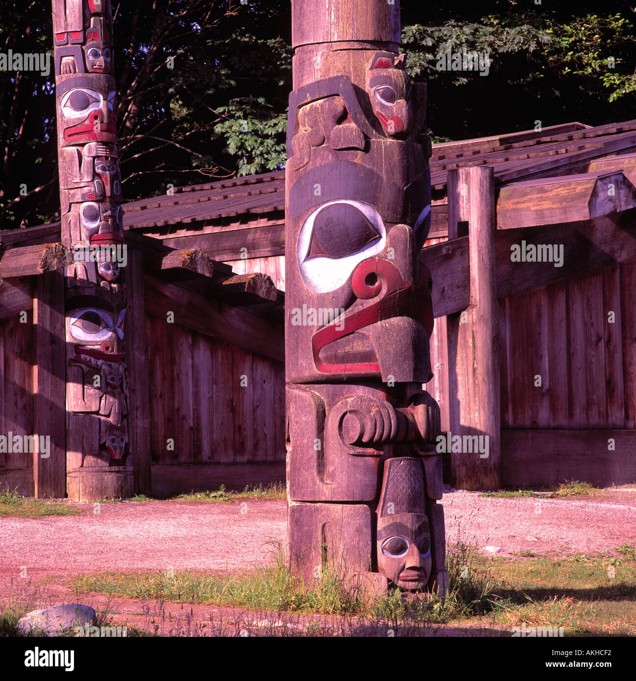 Haida Totem Poles and Plank Houses at Museum of Anthropology ...