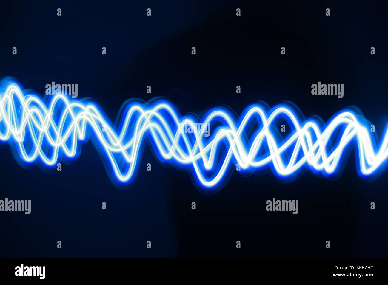 blue lighting wave Stock Photo - Alamy