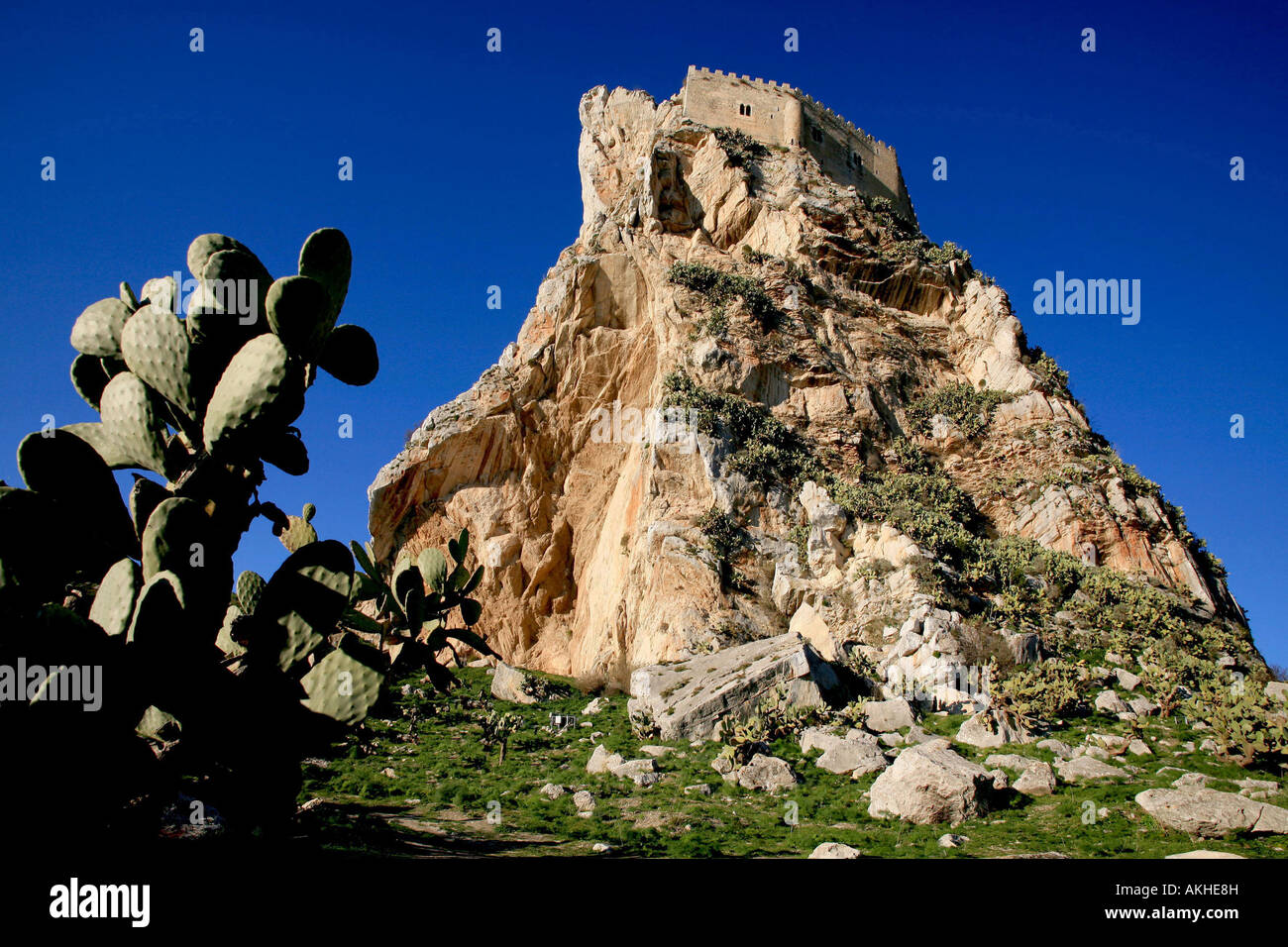 Castle, Mussomeli, Sicily, Italy Stock Photo - Alamy