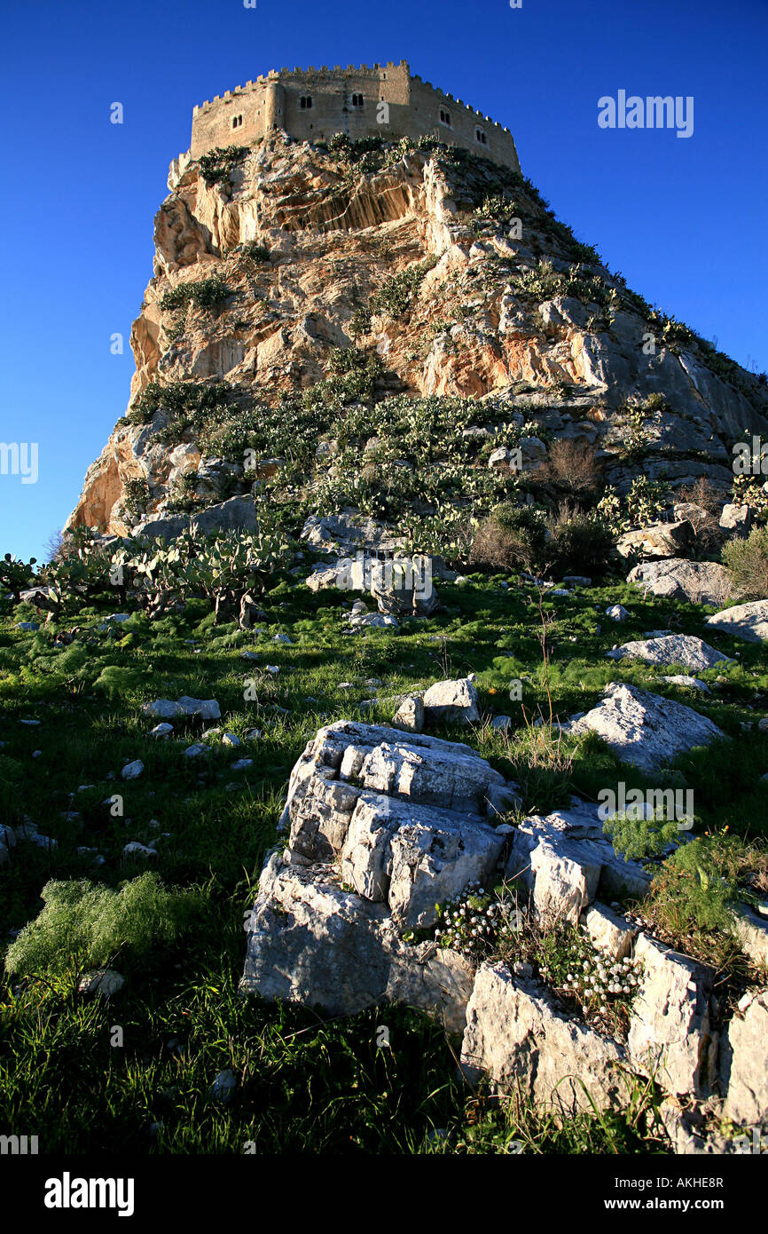 Castle, Mussomeli, Sicily, Italy Stock Photo - Alamy