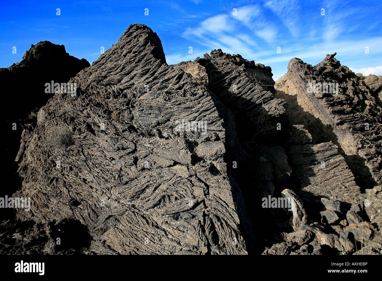 Ropy lava, Etna volcano, Sicily, Italy Stock Photo - Alamy