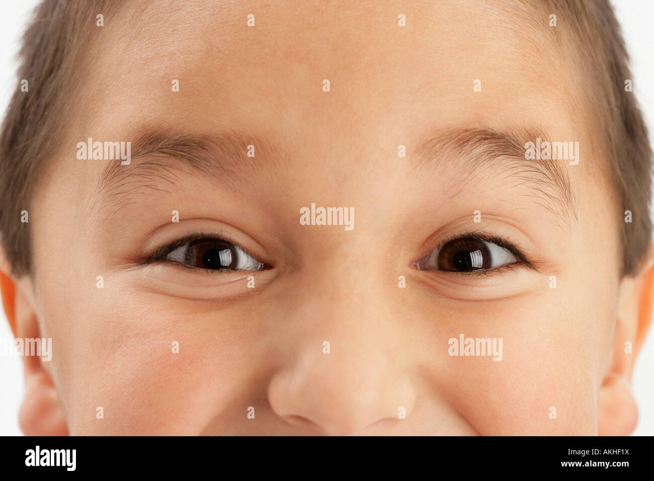 Boy making face Stock Photo - Alamy