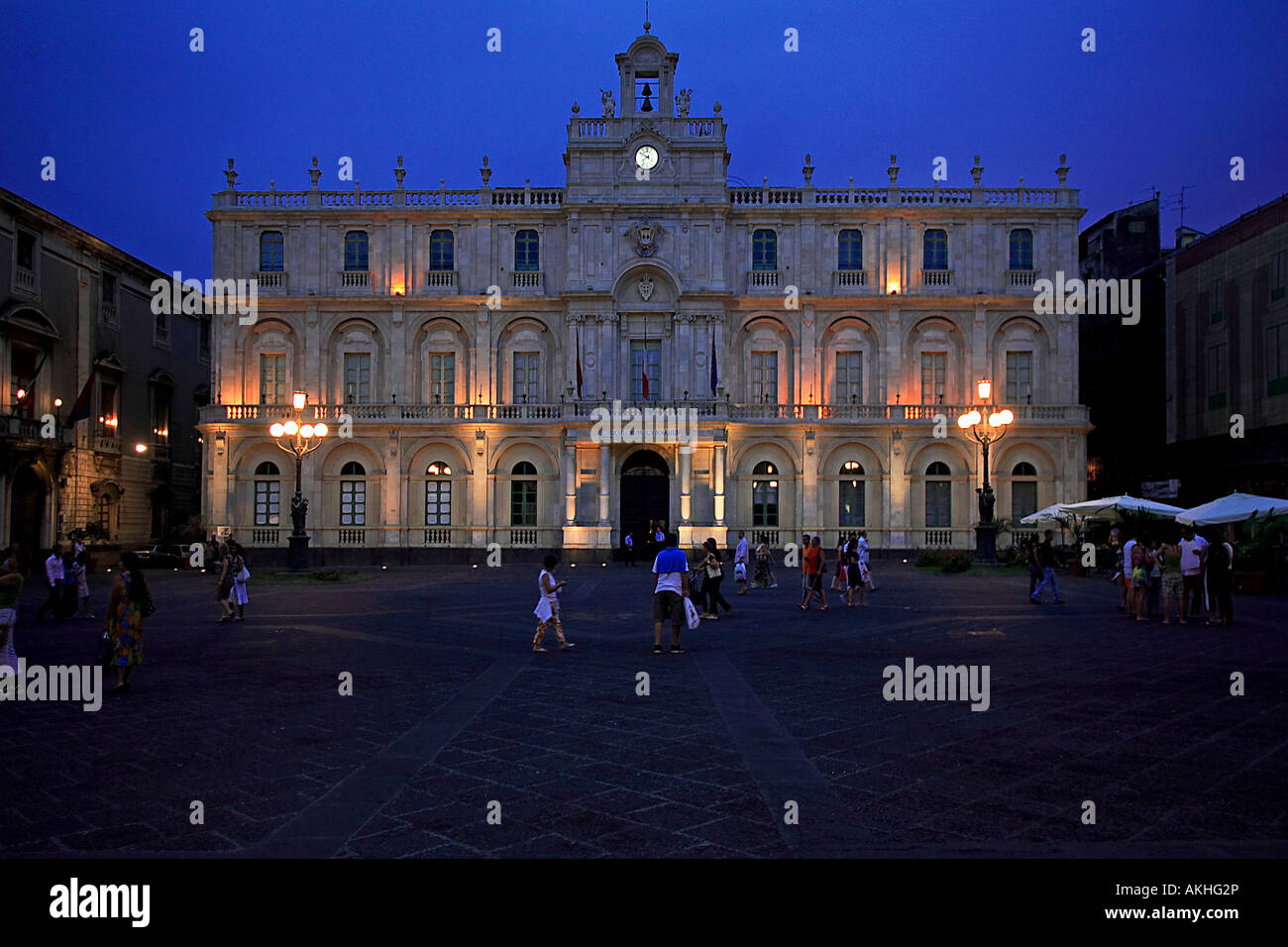 University palace, Catania, Sicily, Italy Stock Photo - Alamy