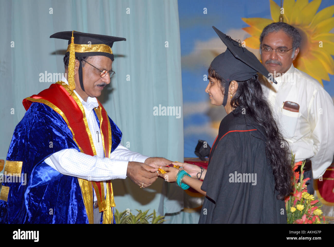 Medical student during convocation ceremony in India Stock Photo - Alamy
