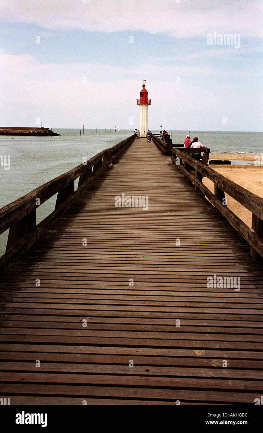 Lighthouse at Trouville Sur Mer Stock Photo - Alamy